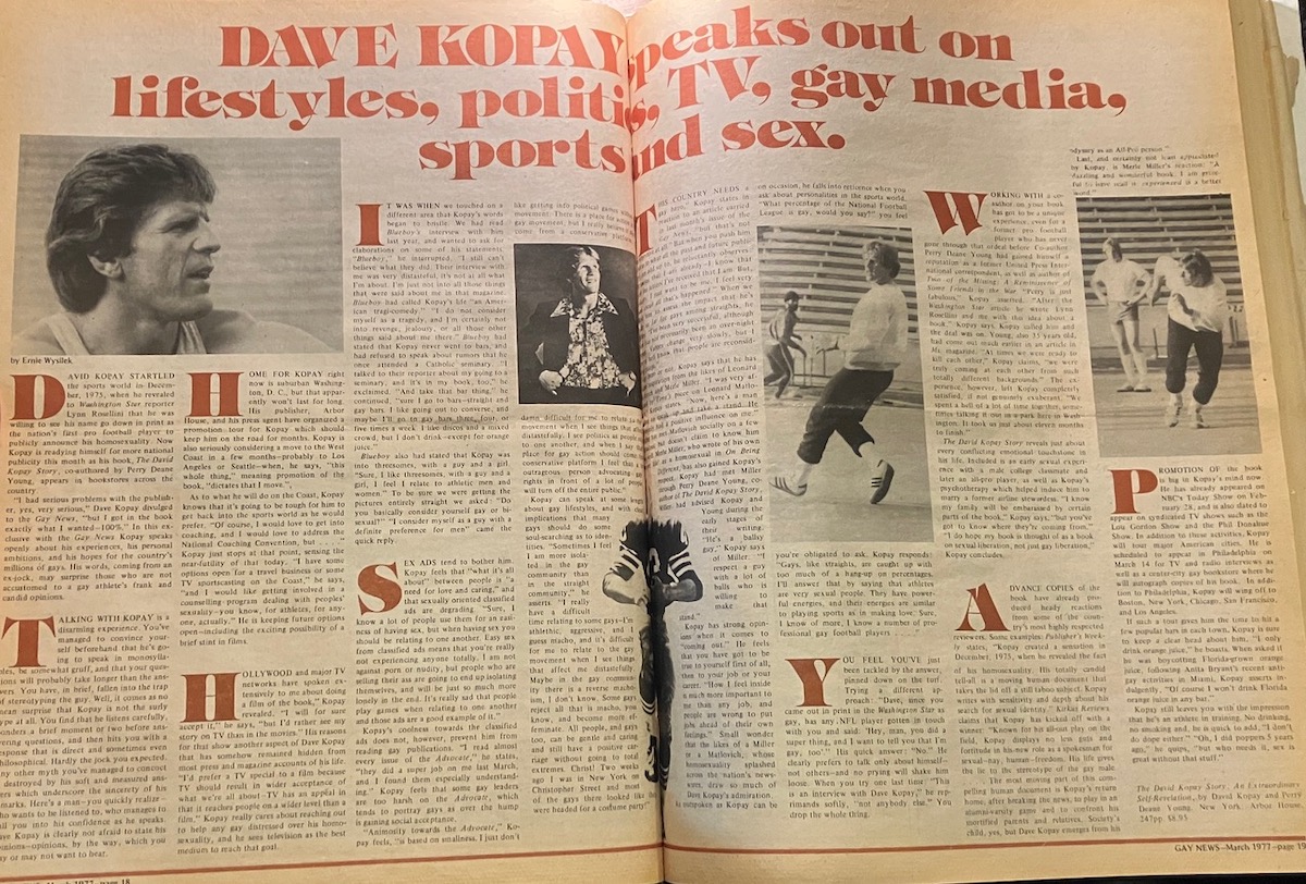 Dave Kopay Shocked the Sports World in 1975 - Gay Desert Guide Palm Springs