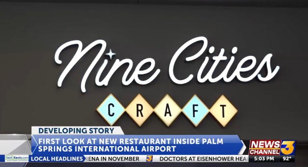 First Look at Restaurant Inside Palm Springs Airport as Concessions ...